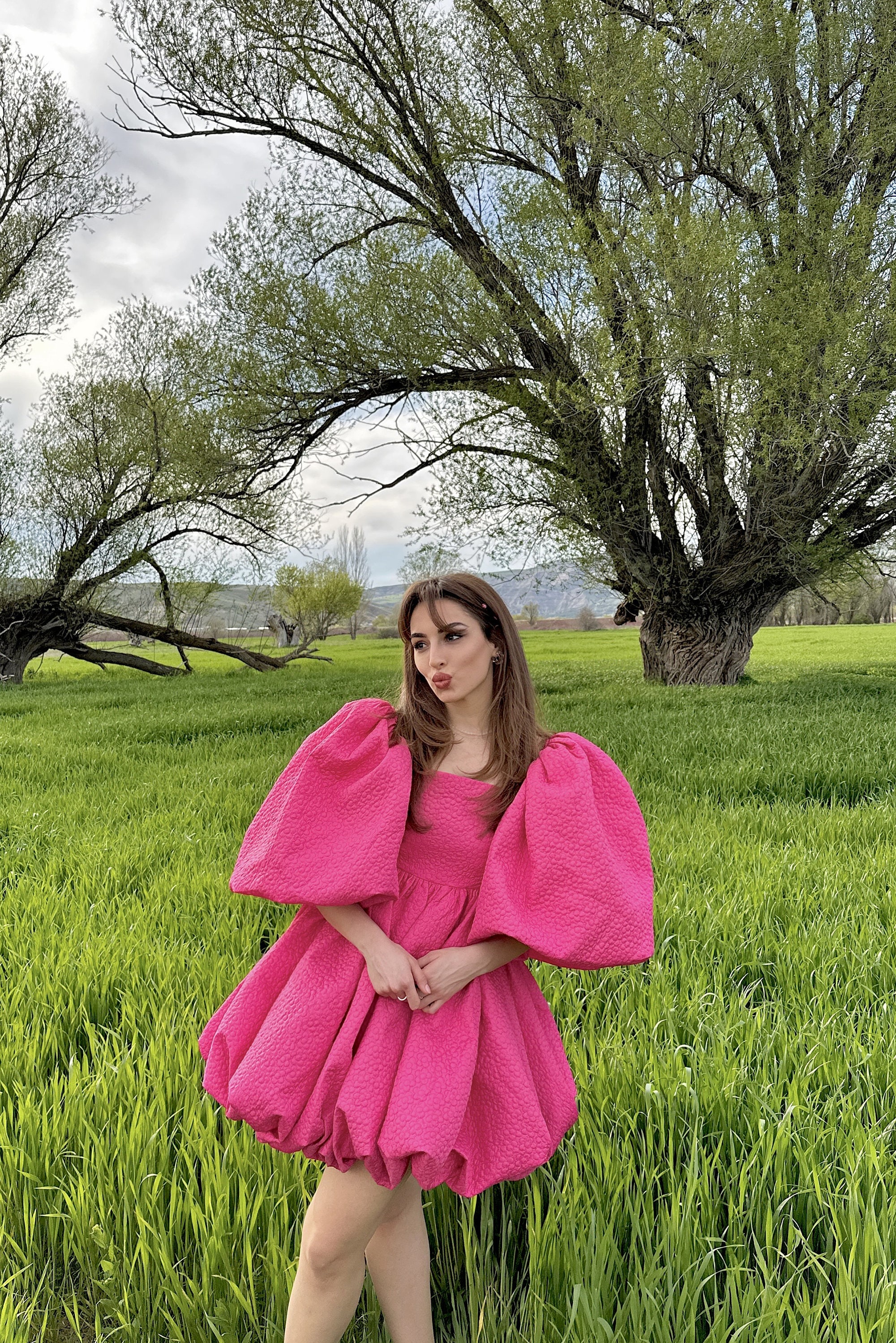 Sunflower Balloon Dress Pink - Etsy