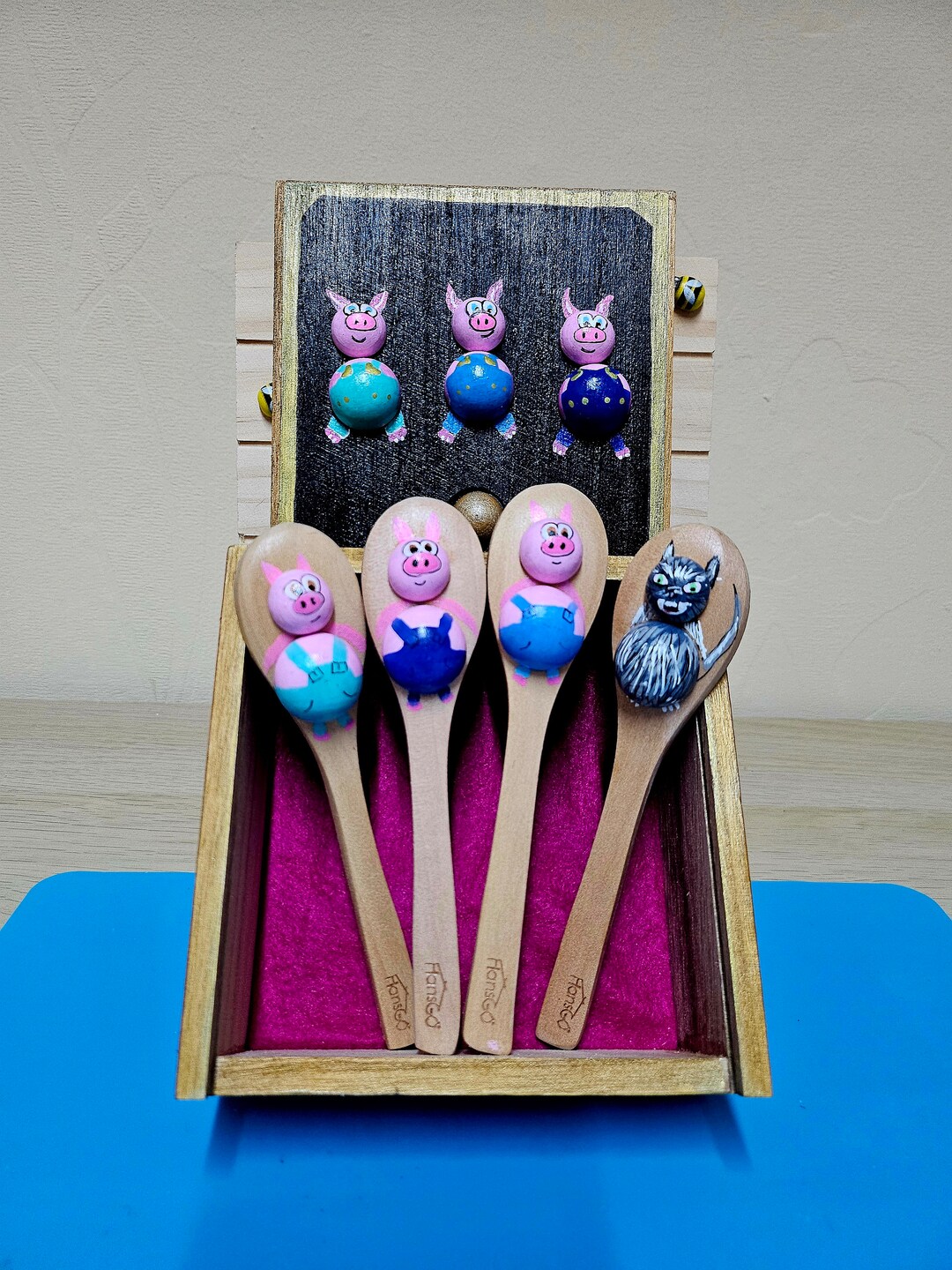 Mini Story Spoons Set the 3 Little Pigs Gift Box - Etsy