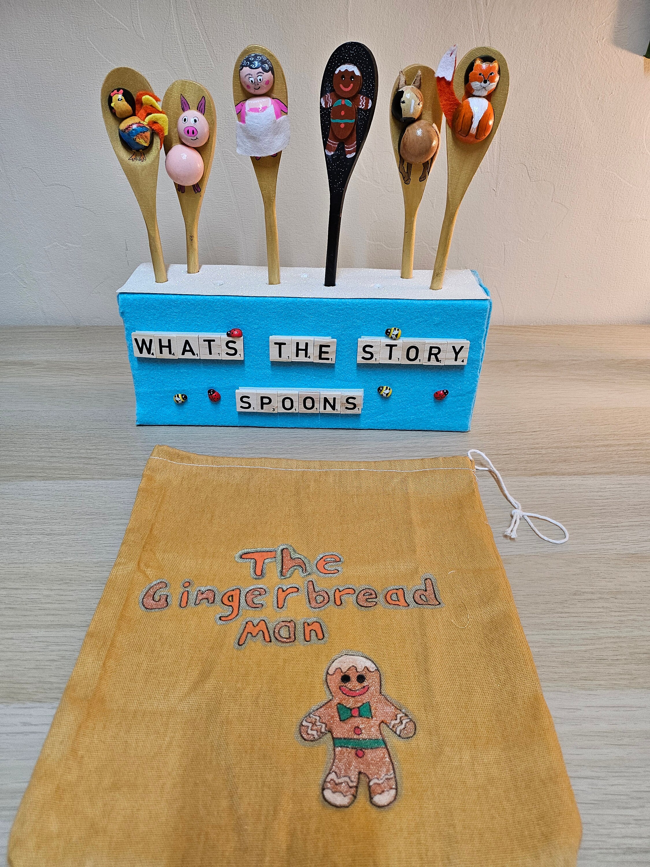 The Gingerbread Man Story Spoons - Etsy
