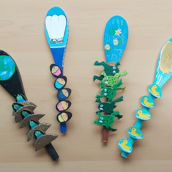 Wooden Spoon Puppets - Etsy UK