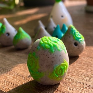 Mossy Rock Blob, Tiny Cute Blob, Micro Miniature, Handmade Clay ...