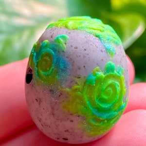 Mossy Rock Blob, Tiny Cute Blob, Micro Miniature, Handmade Clay ...