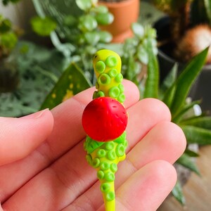 Strawberry Dinosaur, Cute Handmade Clay Miniature, Polymer Clay ...