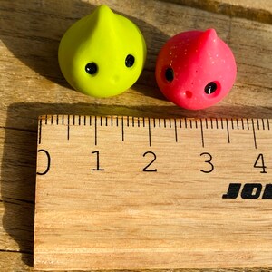 Tiny Cute Blobs, Micro Miniature, Handmade Clay Creature Figurine, Desk ...
