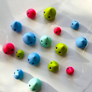Tiny Cute Blobs, Micro Miniature, Handmade Clay Creature Figurine, Desk ...