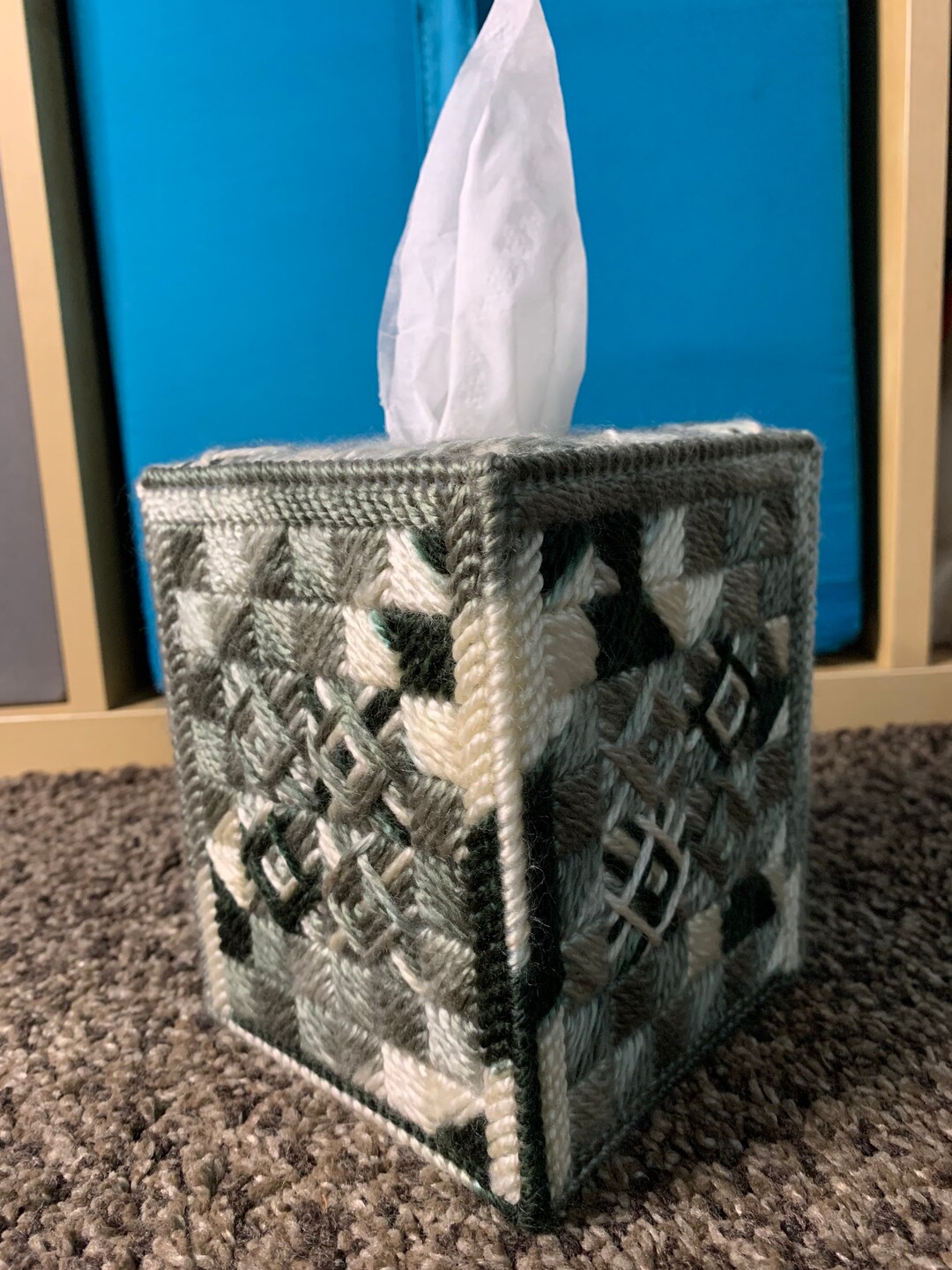Black and White Tissue Box Cover - Handmade - Fits Boutique // Easy ...