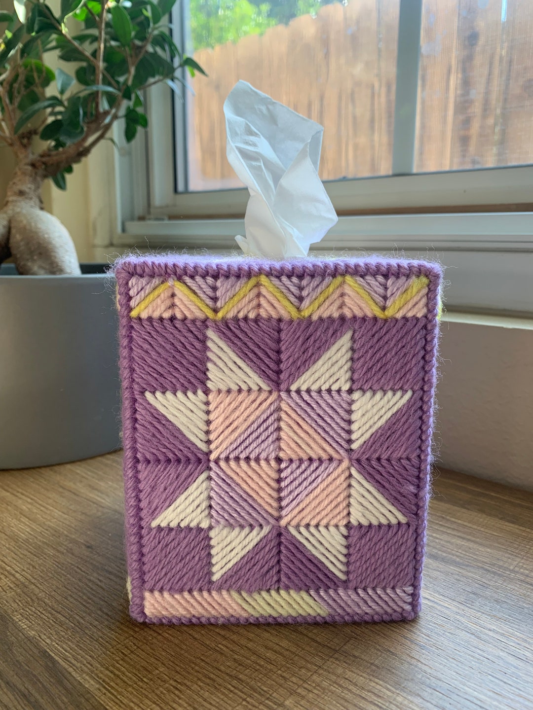 Tangled Inspired Handmade Yarn Tissue Box Cover - Fits Boutique / Gifts ...