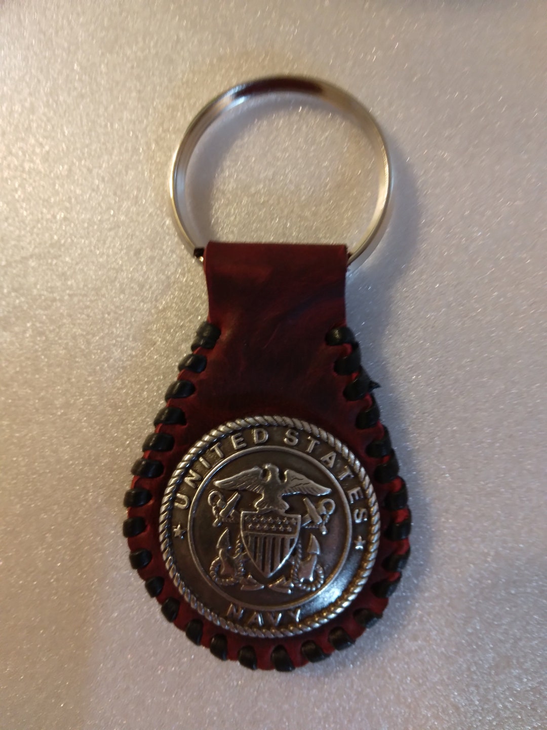 US Navy Key Chain - Etsy