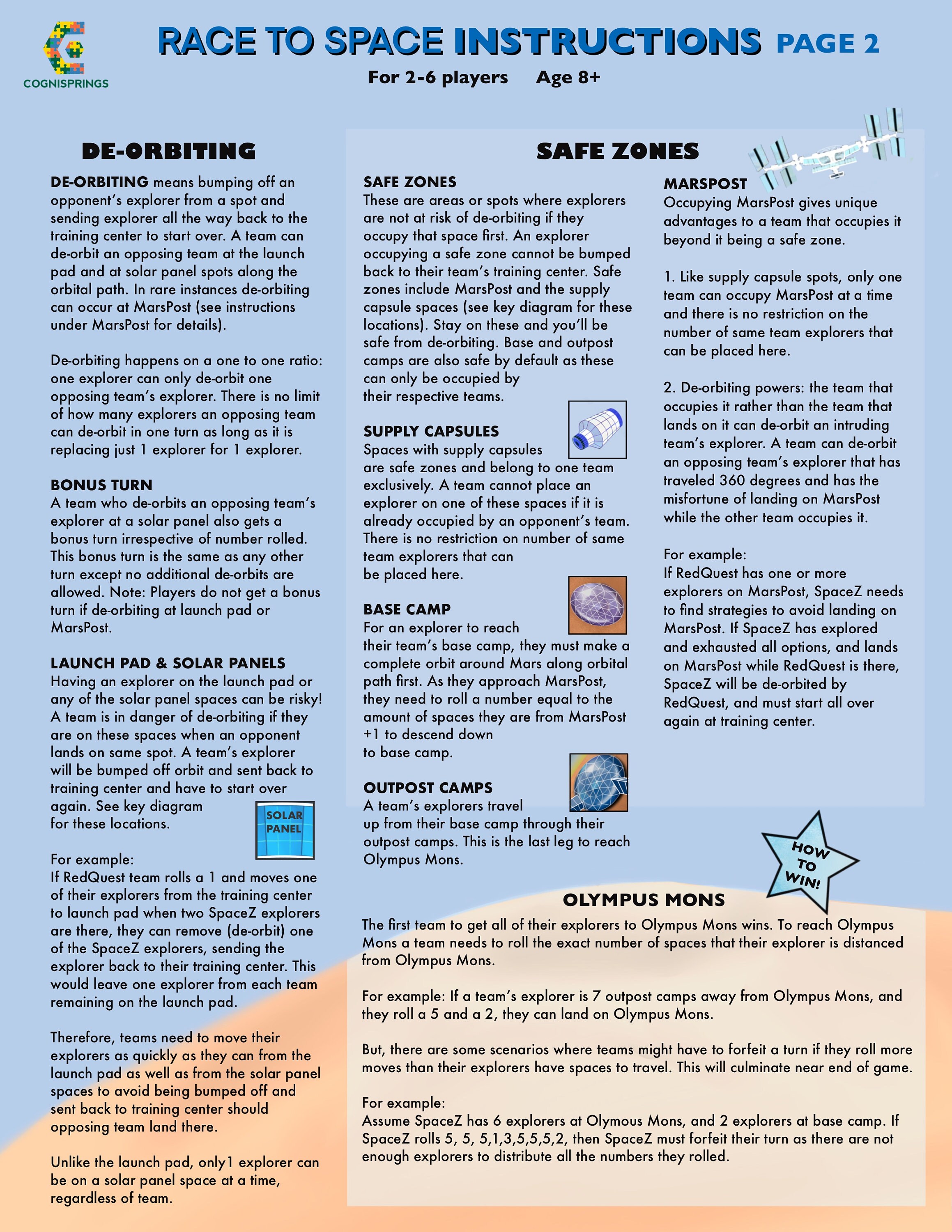 Race-to-space Board Games for Kids - Family Games - Educational Games ...