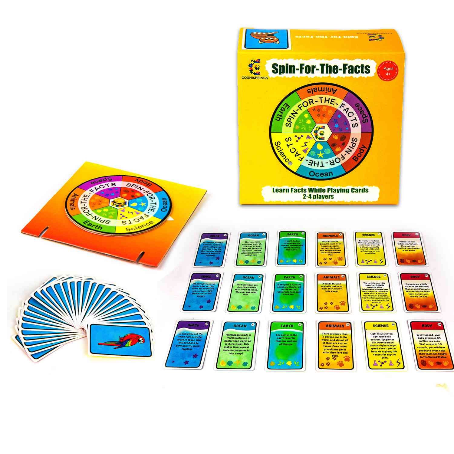 Spin-for-the-facts Learning Games for Kids by Cognisprings | Fun Games ...