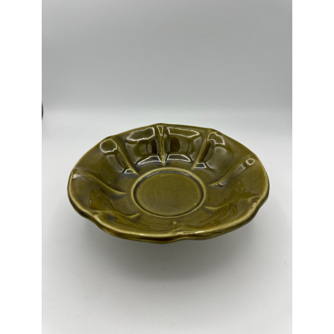 Vintage Mccoy Bowl Basin Only Avocado Green Ceramic - Etsy