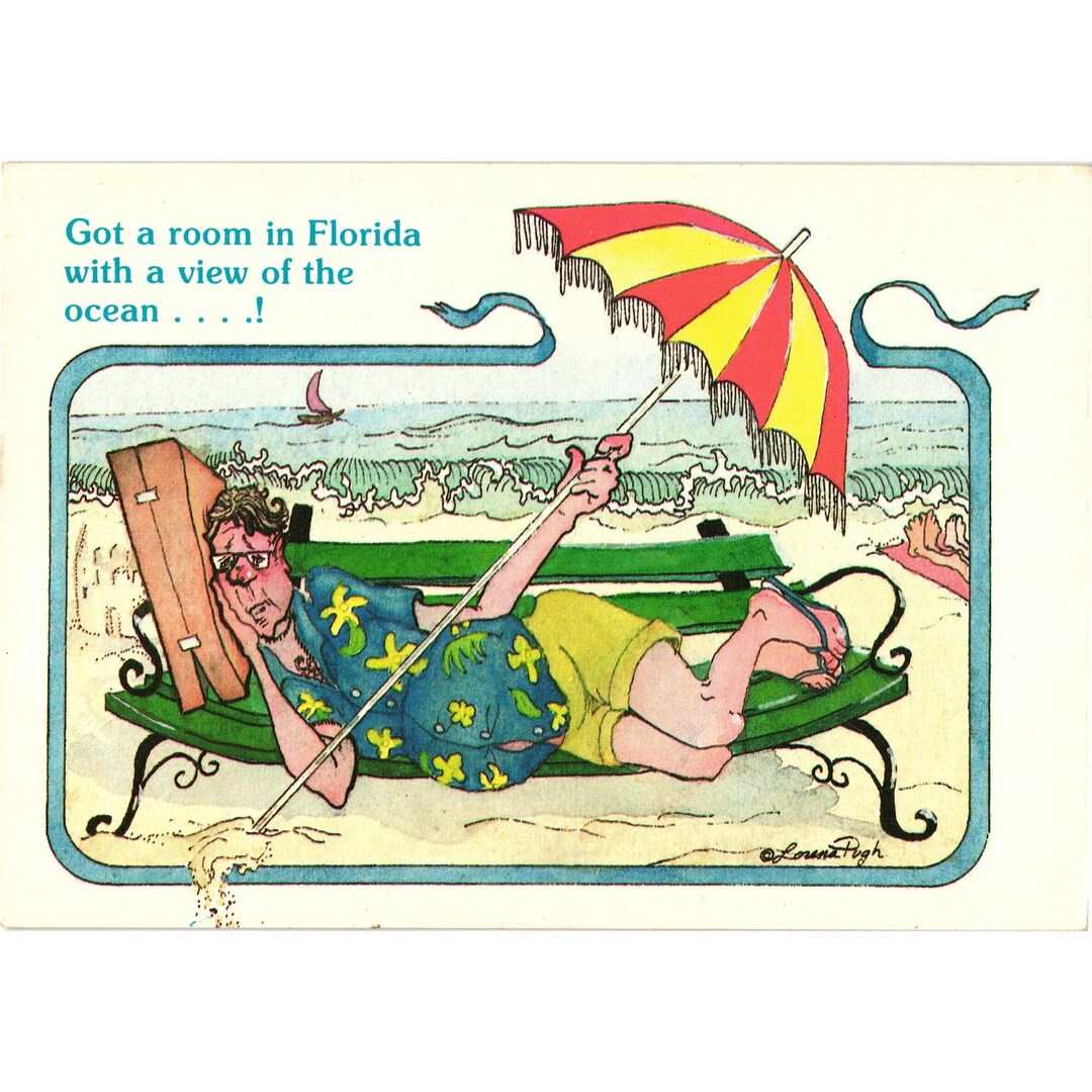 Got A Room in Florida Cartoon Postcard Seminole Souvenirs P330755 ...