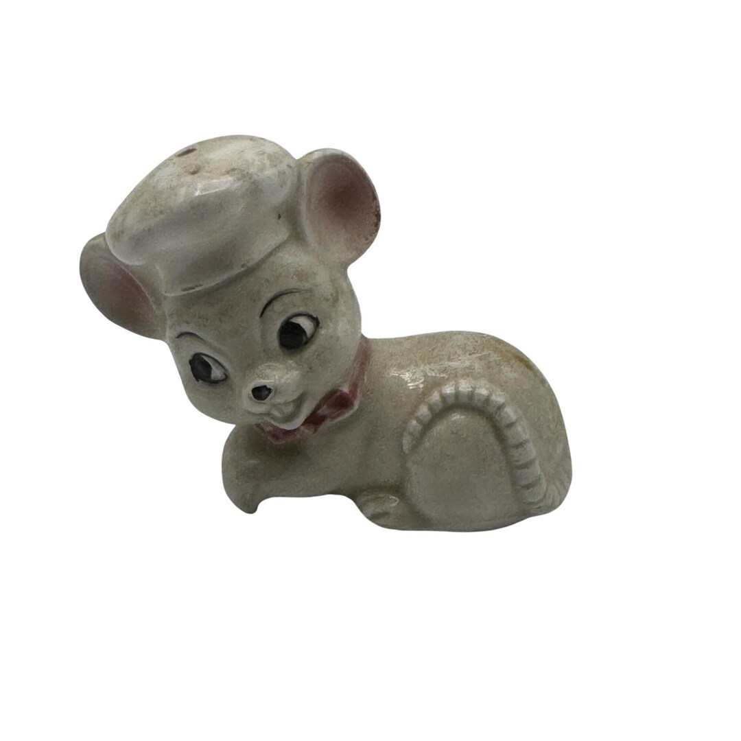 Vintage Ceramic Mouse Chef Salt or Pepper Shaker Figurine - Etsy