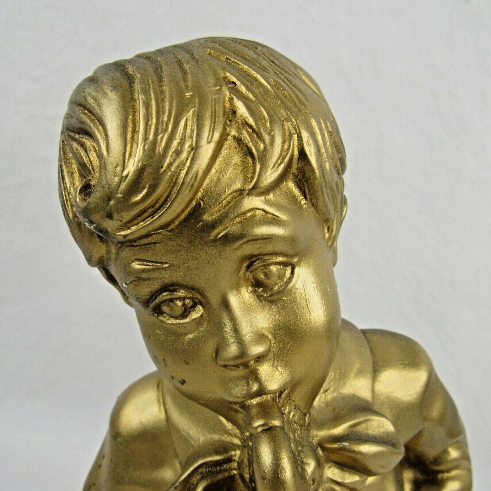 Vintage Girl Covering Ears Boy With Sax Universal Statuary - Etsy