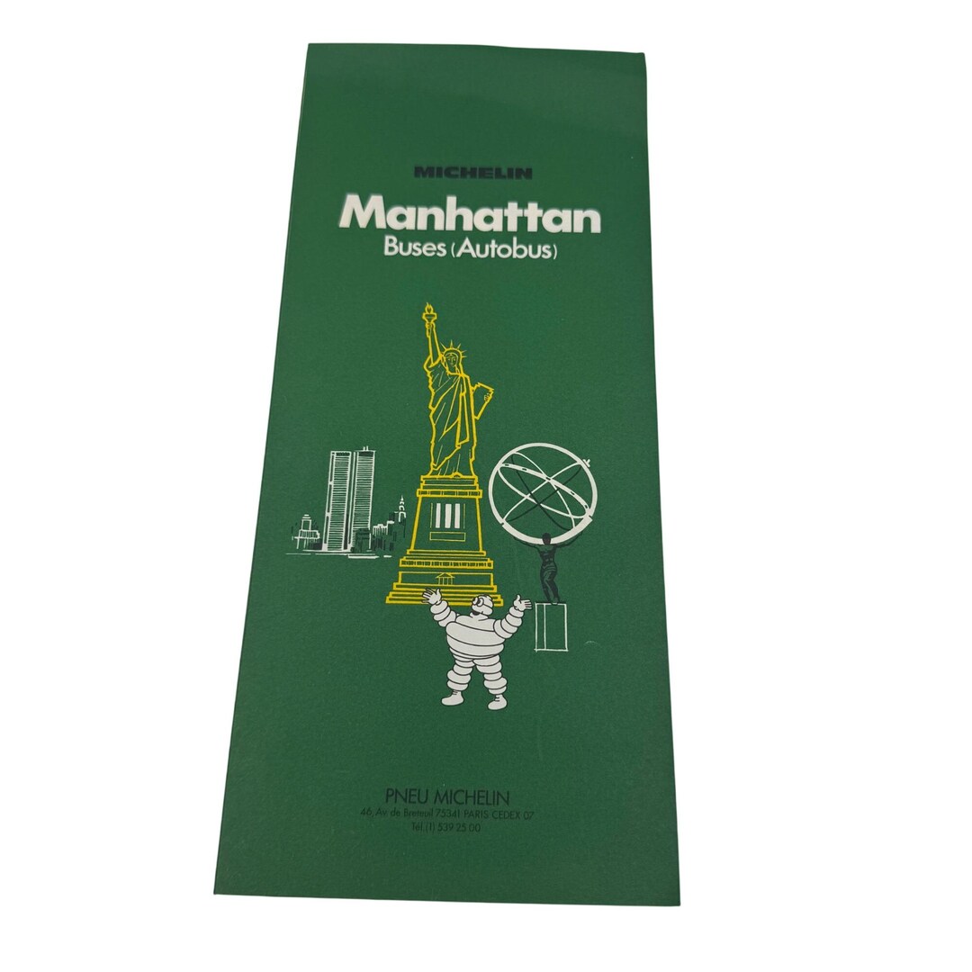 Michelin Manhattan Buses & Subway Map Vintage Collectible 1970s Edition ...