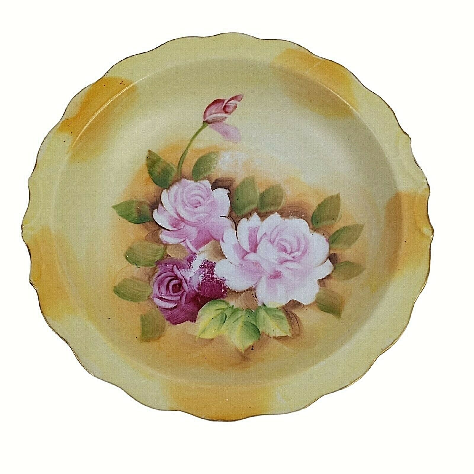 Vintage Roses Bowl Pitcher Wash Basin Japan Small Decorative 6" Hand ...