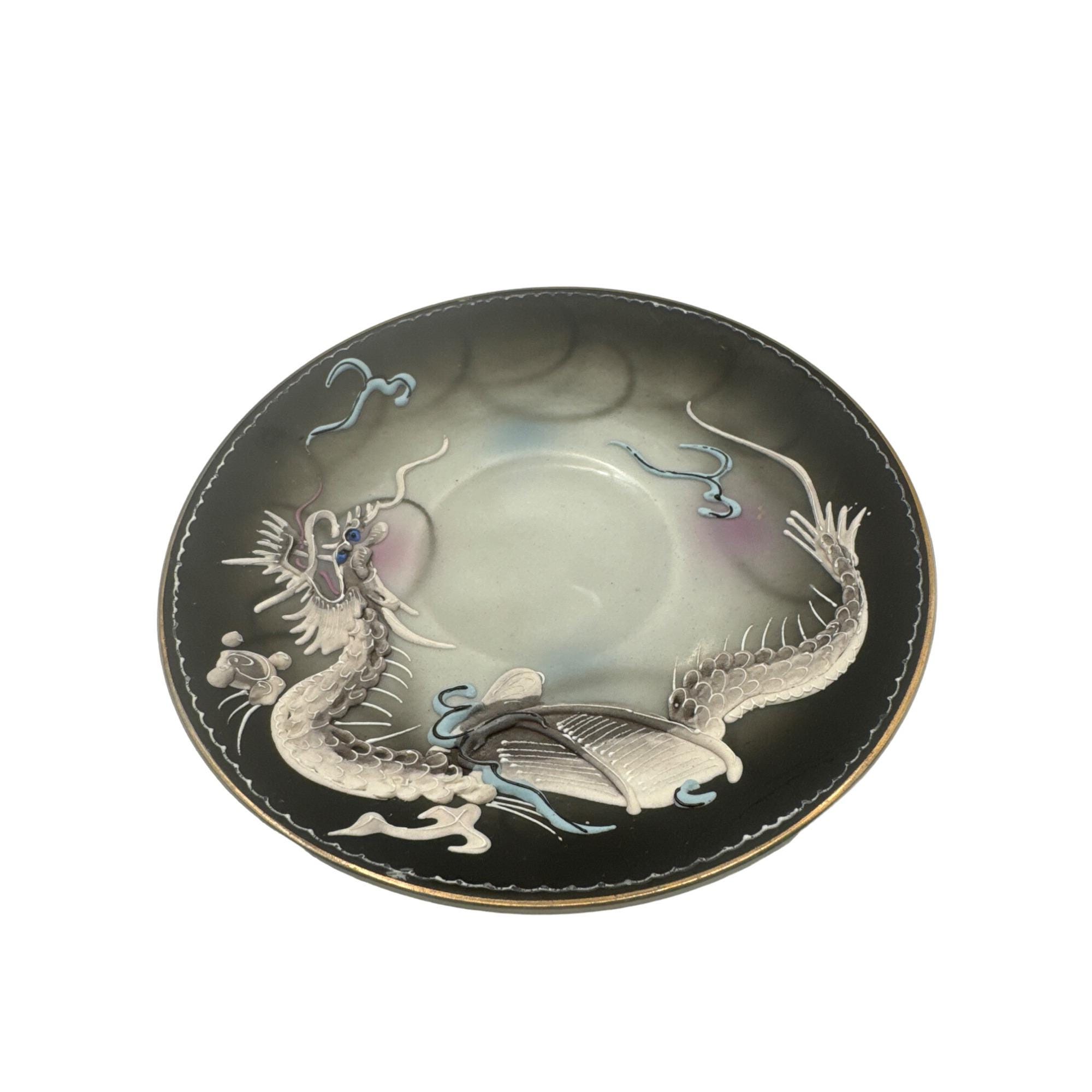 Vintage Endo China Japanese Dragonware Saucer Handpainted - Etsy