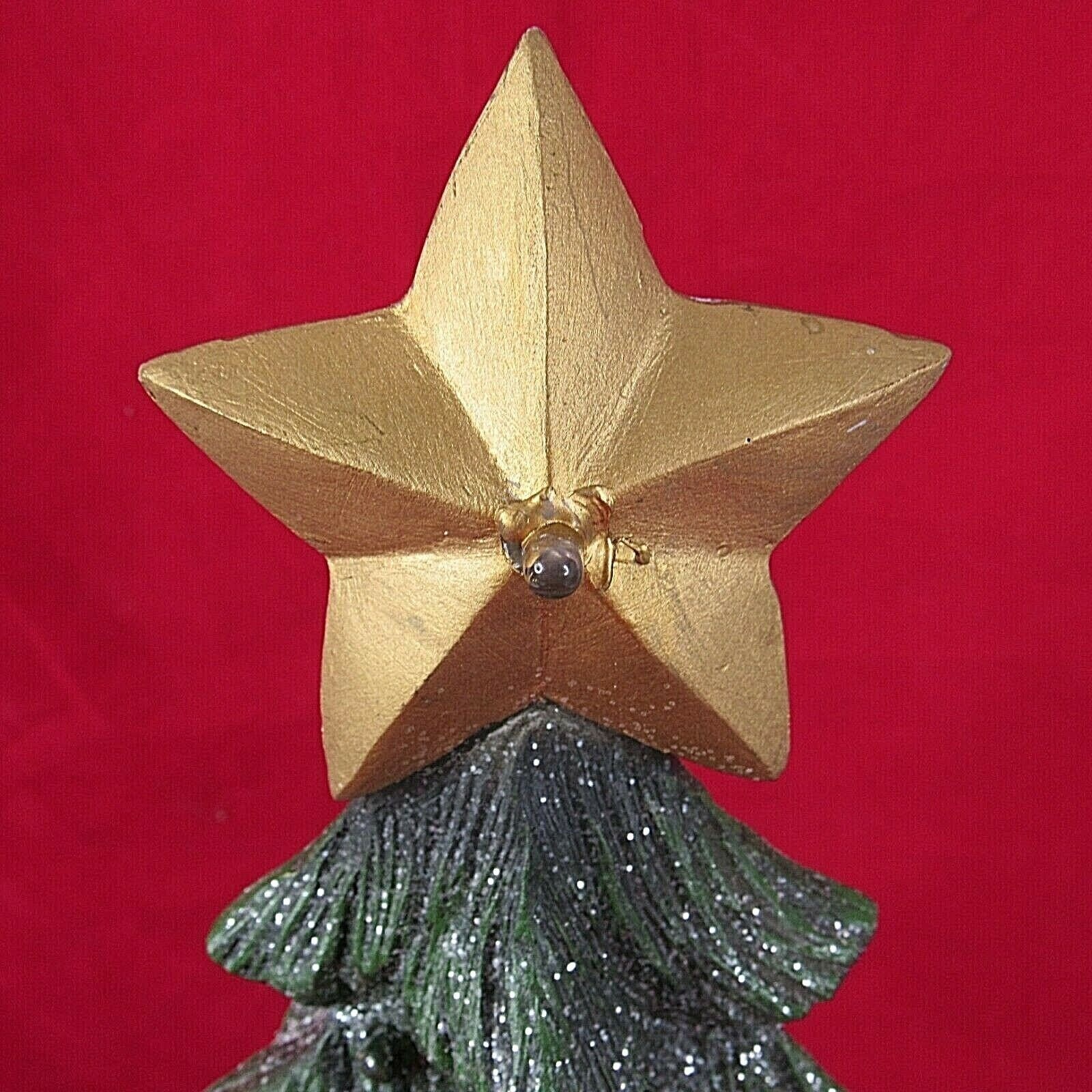 Vintage Christmas Tree Tabletop Santa Star 16" Parts Repair Doesn't ...
