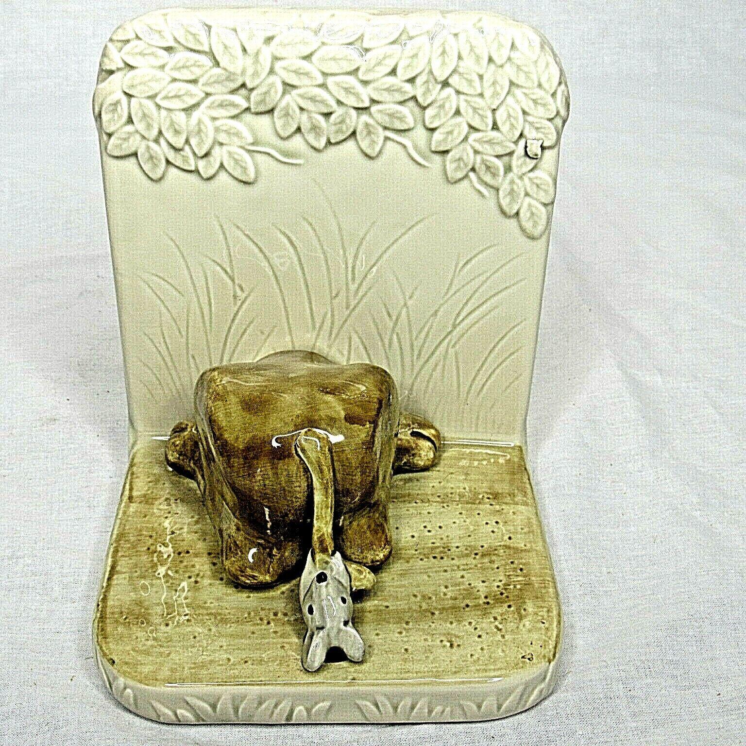 Vintage Bookends Lion Mouse Quon Art Japan Rare Ceramic 1980s - Etsy