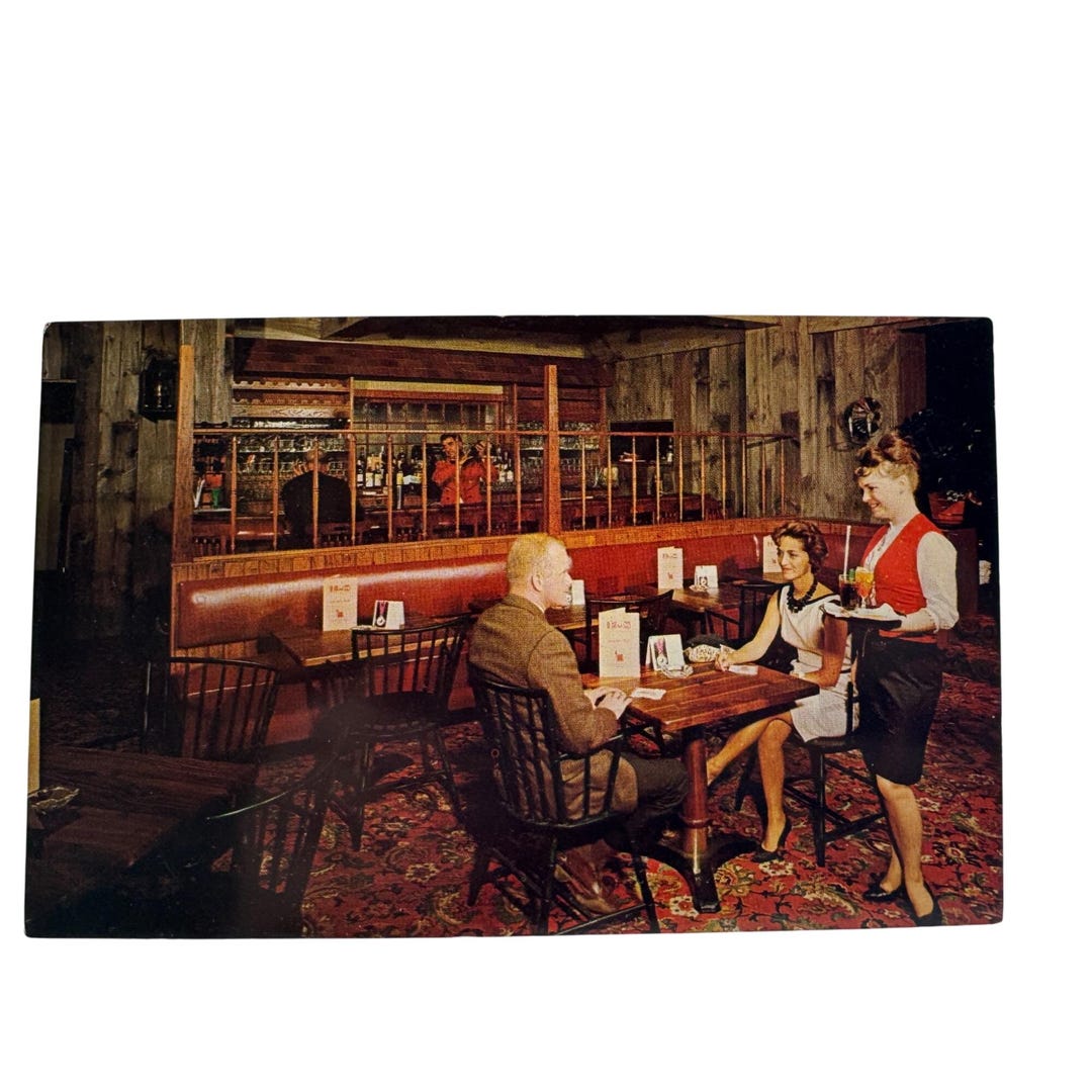 Vintage Eastland Motor Hotel Tavern Postcard Portland Maine Mid-century ...