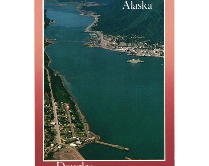 Vintage Juneau Alaska Postcard: Aerial View by Mel Anderson - Etsy