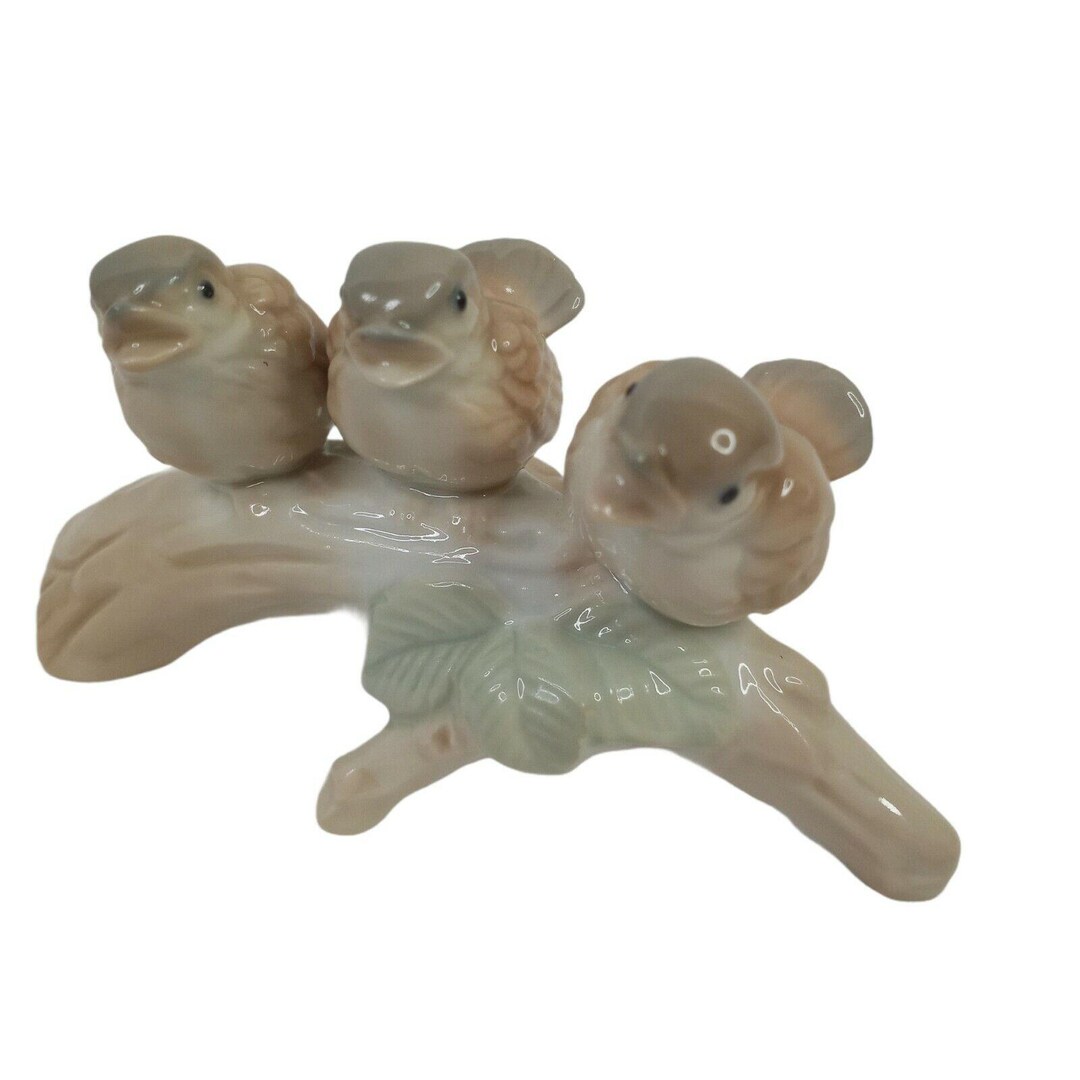 Vintage Otagiri Porcelain Birds on A Branch Figurine With Sticker Japan ...