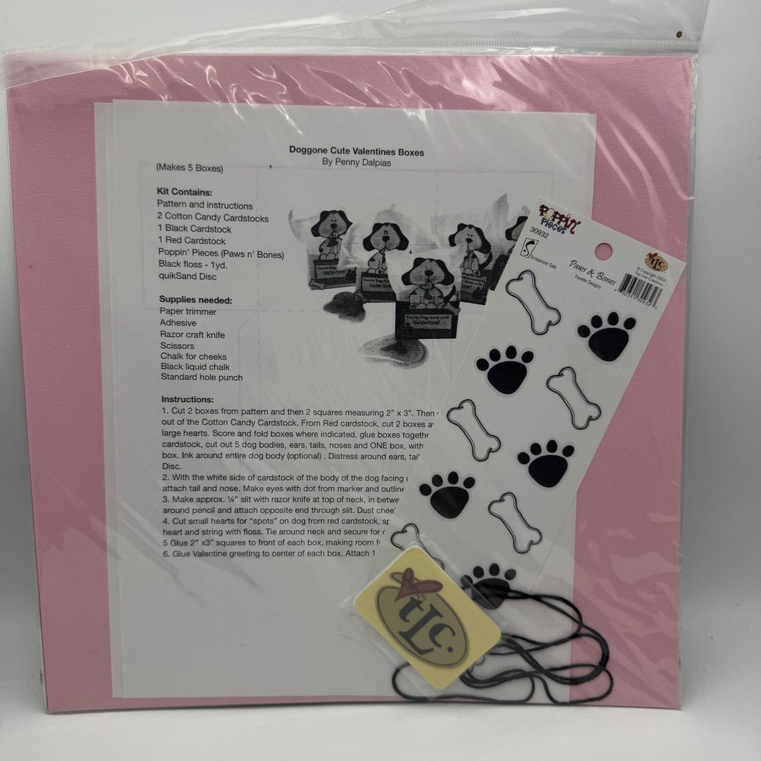 Doggone Cute Valentines Boxes DIY Kit - Etsy