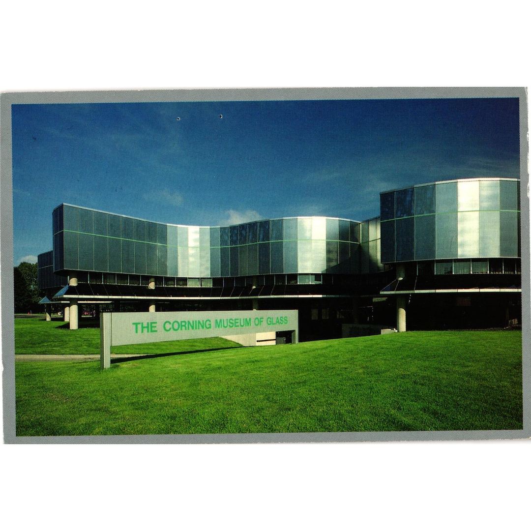 Corning Museum of Glass Postcard Finger Lakes NY Architecture Print CM ...
