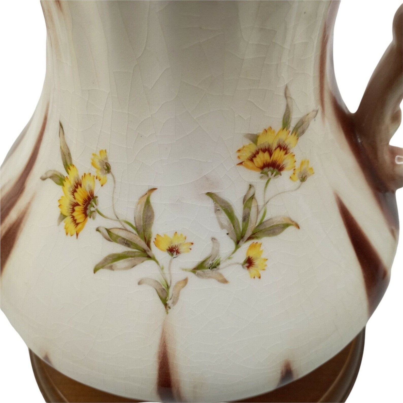 Vintage Wash Basin Pitcher Bedside Table Lamp Ceramic Yellow Flowers - Etsy