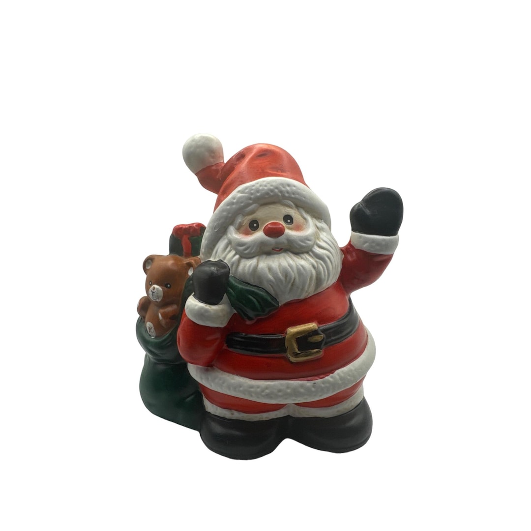 Enesco Musical Santa Figurine Plays Santa Claus is Coming to Town - Etsy