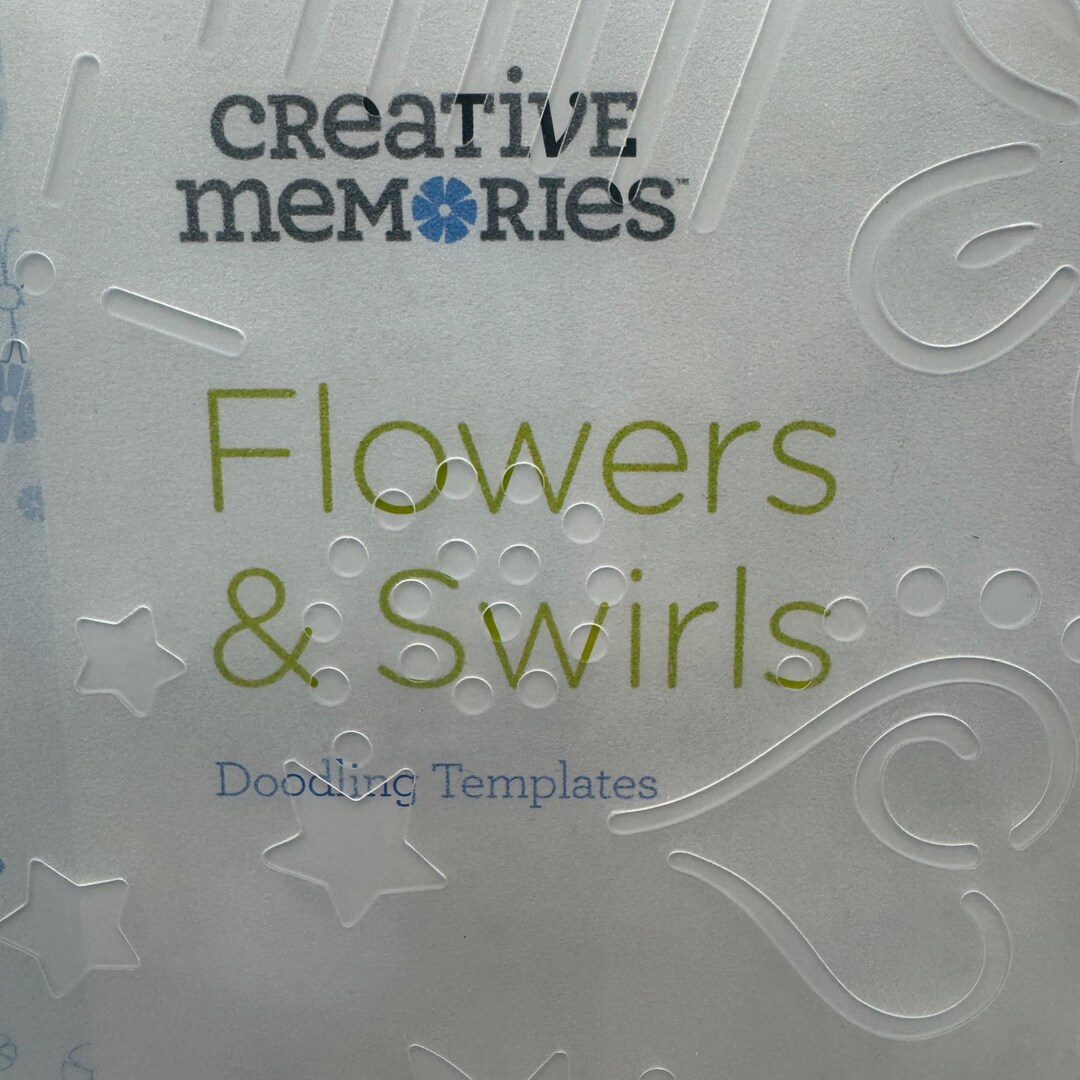 Creative Memories Flowers & Swirls Doodling Templates for Crafting - Etsy