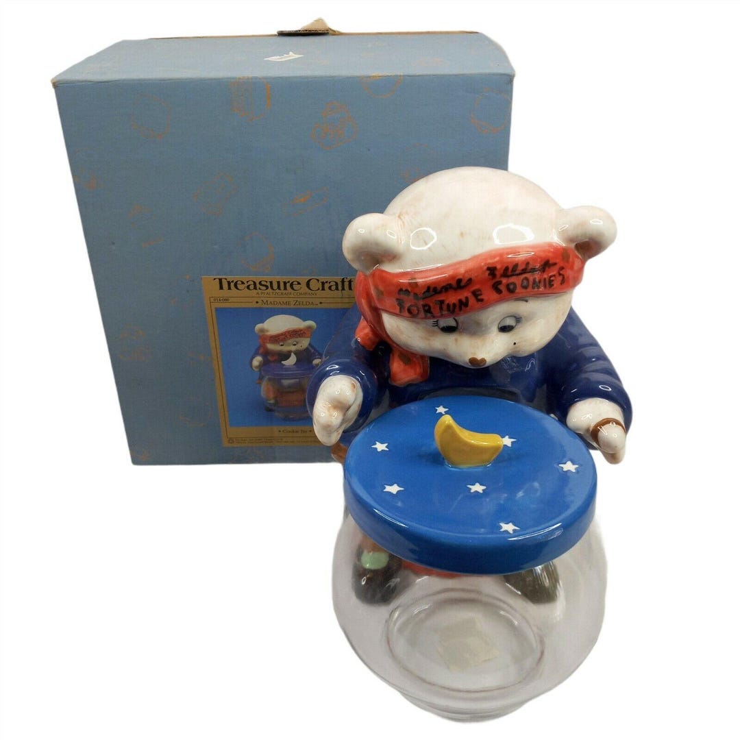 Vintage Bear Fortune Teller Madame Zelda Cookie Jar Treasure Craft 014 ...