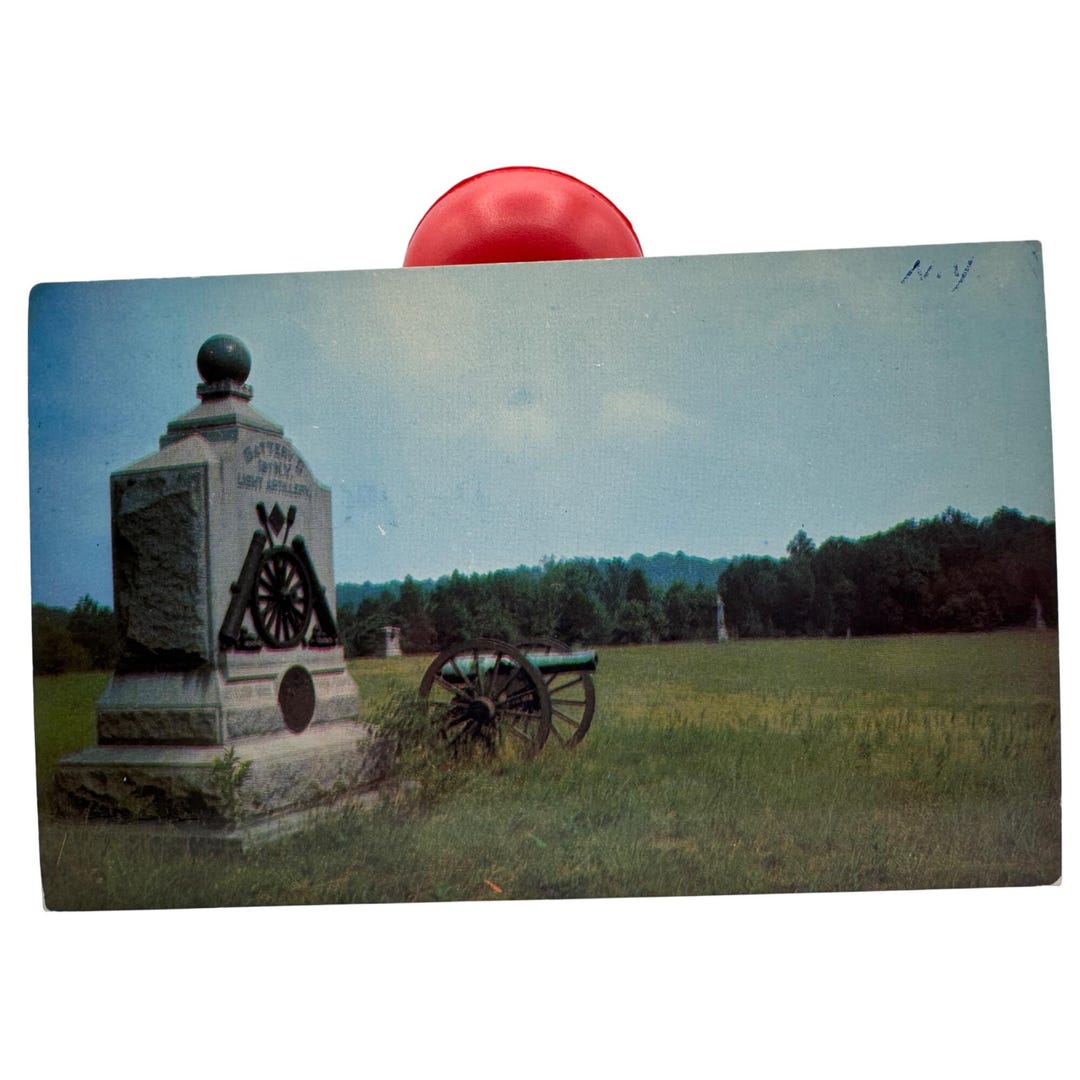 Gettysburg Battlefield Postcard Battery D 1st NY Light Artillery ...