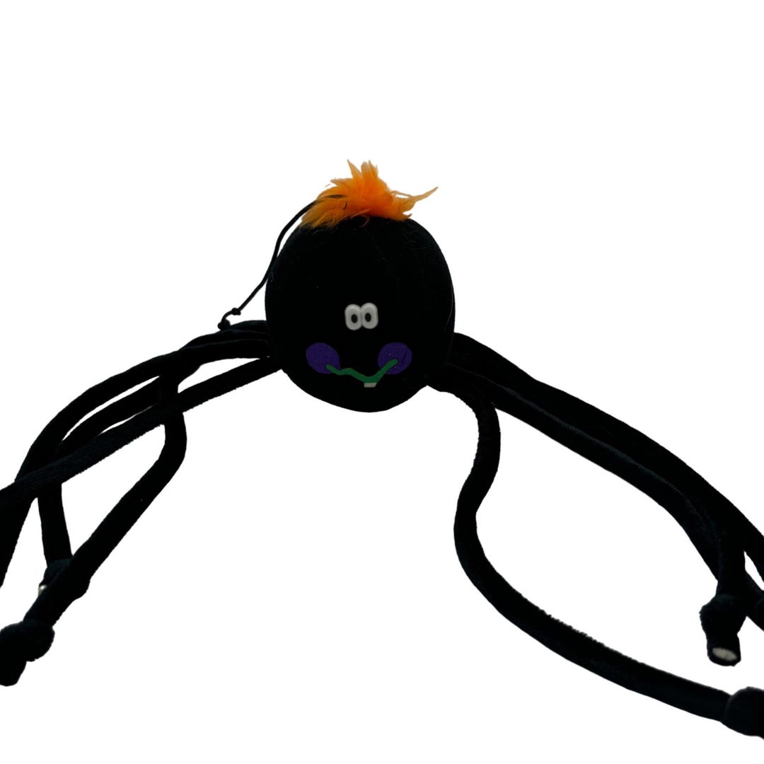 1985 Hallmark Webster Plush Spider Toy With Orange Hair & Googly Eyes ...