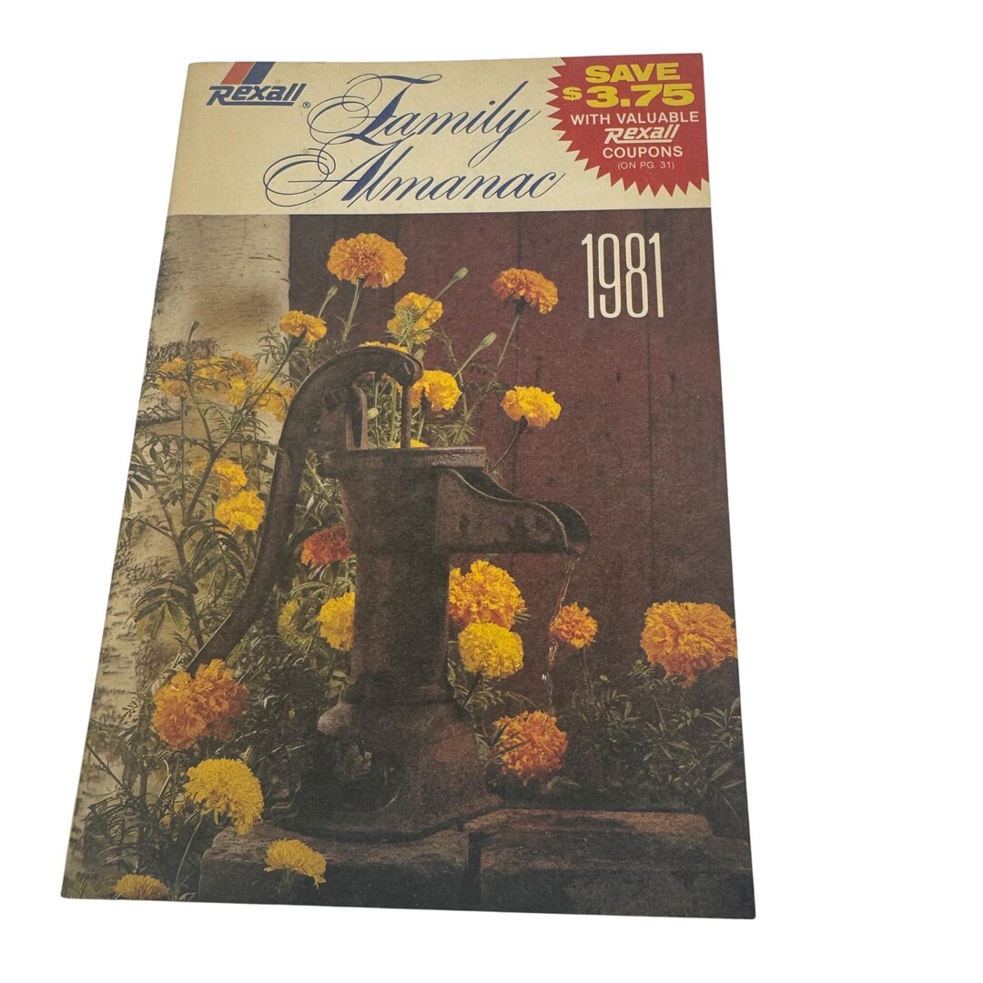 Rexall 1981 Family Almanac Vintage Booklet With Coupons - Etsy