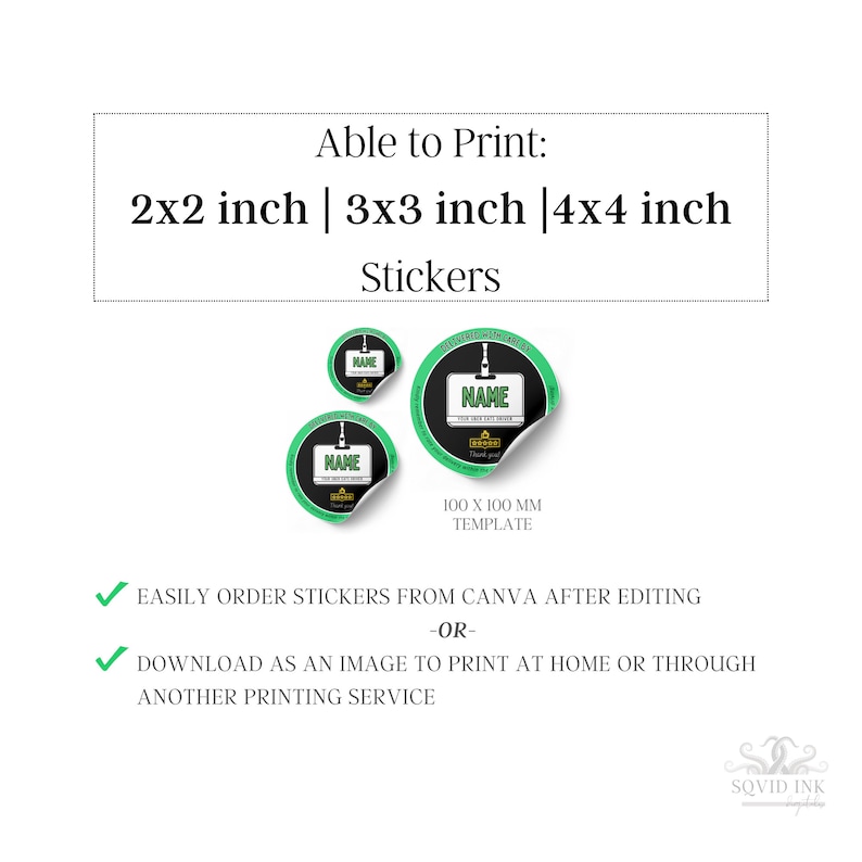 Customizable Uber Eats Delivery Sticker Template (digital Download) - Etsy
