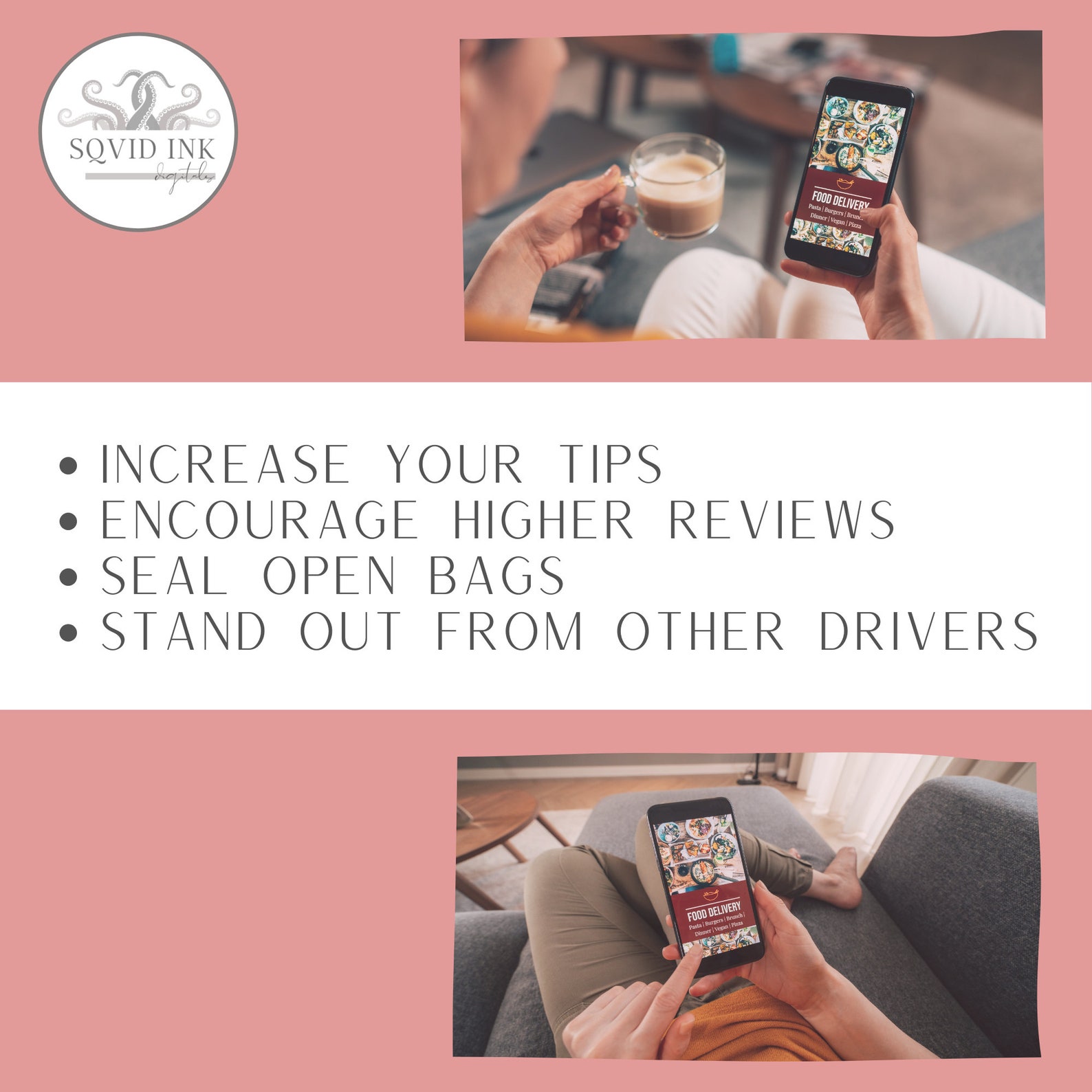 Personalized Grubhub Delivery Frog Sticker Template- Customizable Name ...