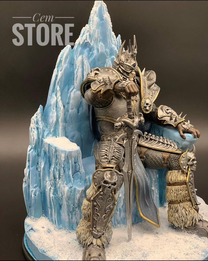 Warcraft Lich King Arthas Statue 1/6 Scale Total30cm Height Collectible ...