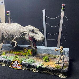 Trex Scene - Jurassic World Collectible - Stand is 80 Cm Wide - Etsy