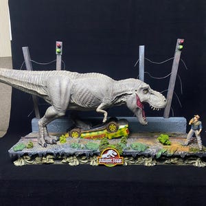 Trex Scene - Jurassic World Collectible - Stand is 80 Cm Wide - Etsy
