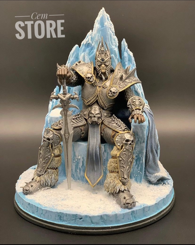 Warcraft Lich King Arthas Statue 1/6 Scale Total30cm Height Collectible ...