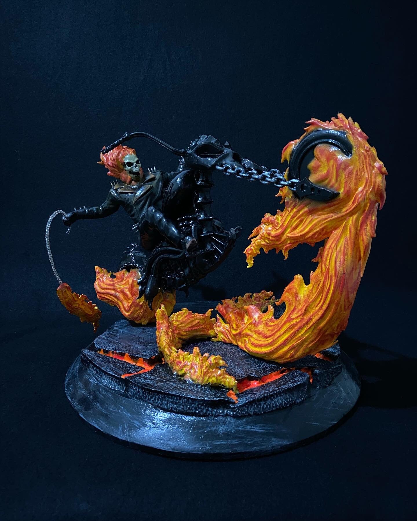 Ghost Rider Statue 40x40x40 Marvel Collectible - Etsy
