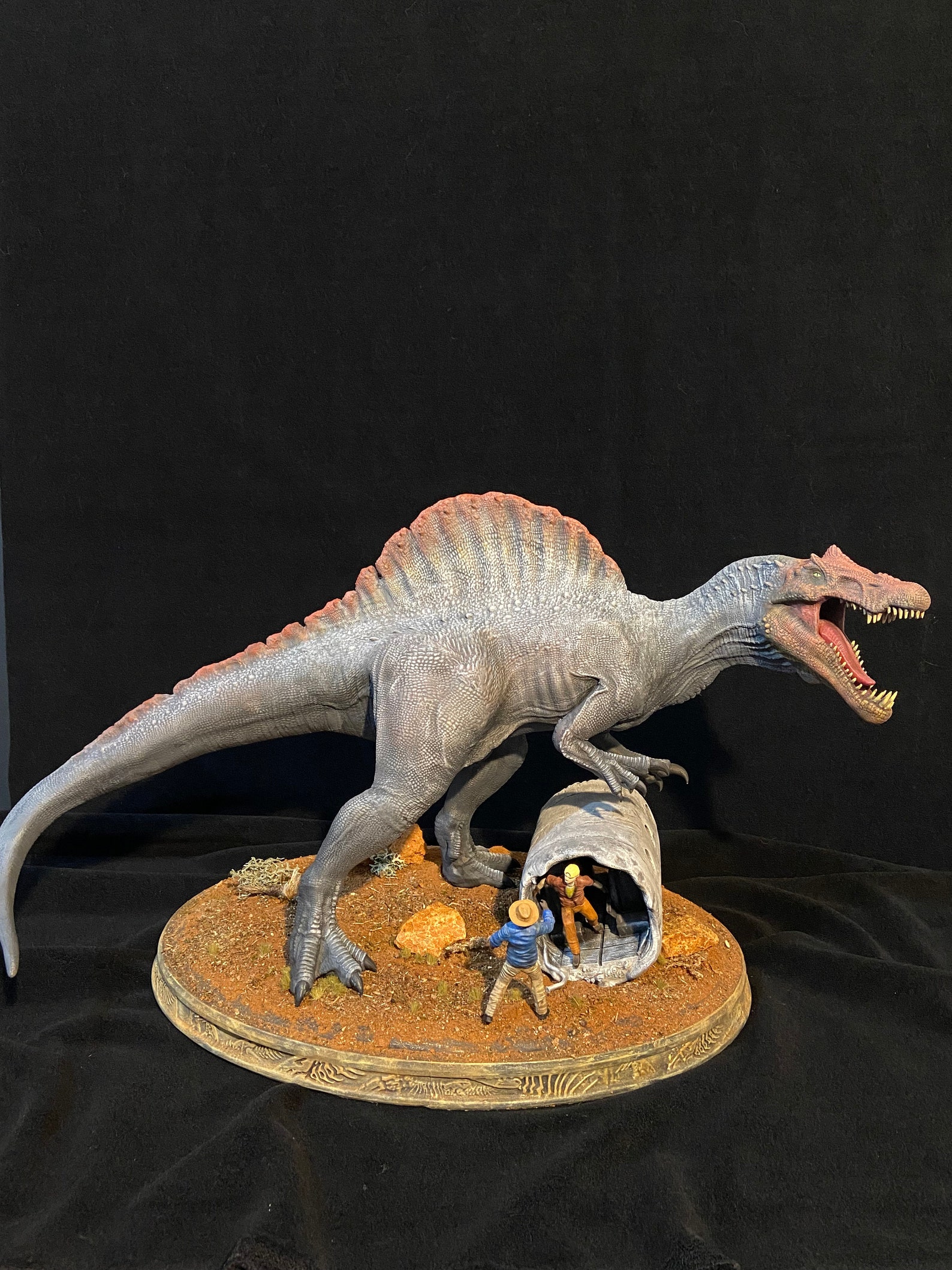 Spinosaurus Diorama - Jurassic World 1/14 Scale Total Height 40cm ...