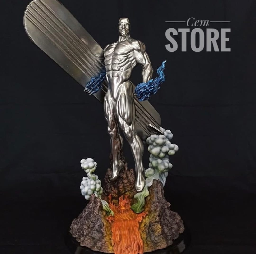 Silver Surfer Statue - Fantastic Four Collectible - Etsy