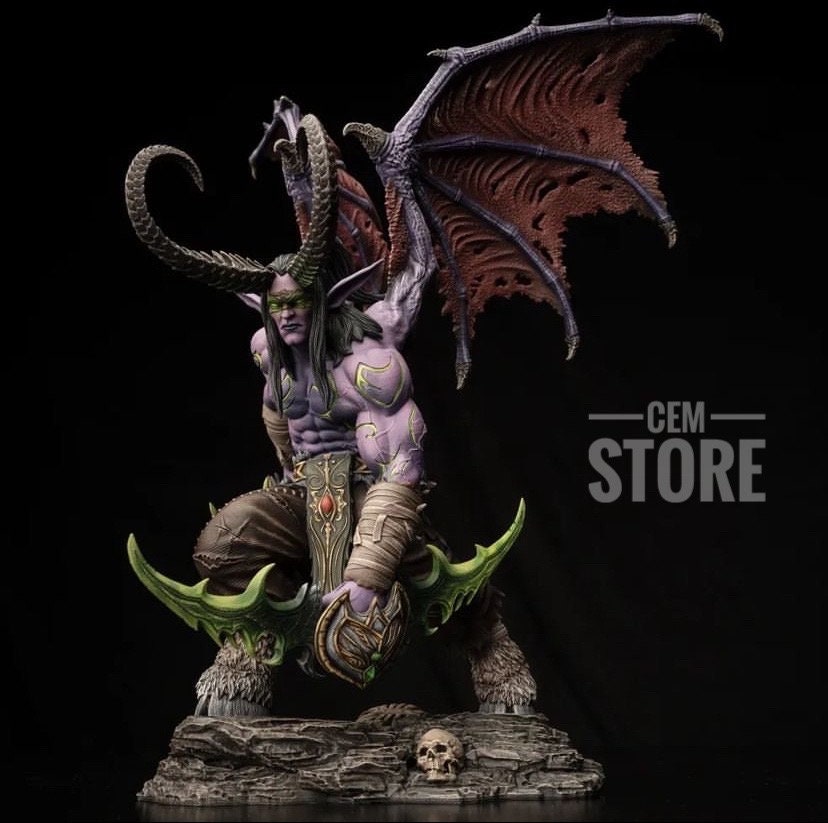 Warcraft İllidan Stormrage Statue 1/7 Scale Total40cm Collectible - Etsy