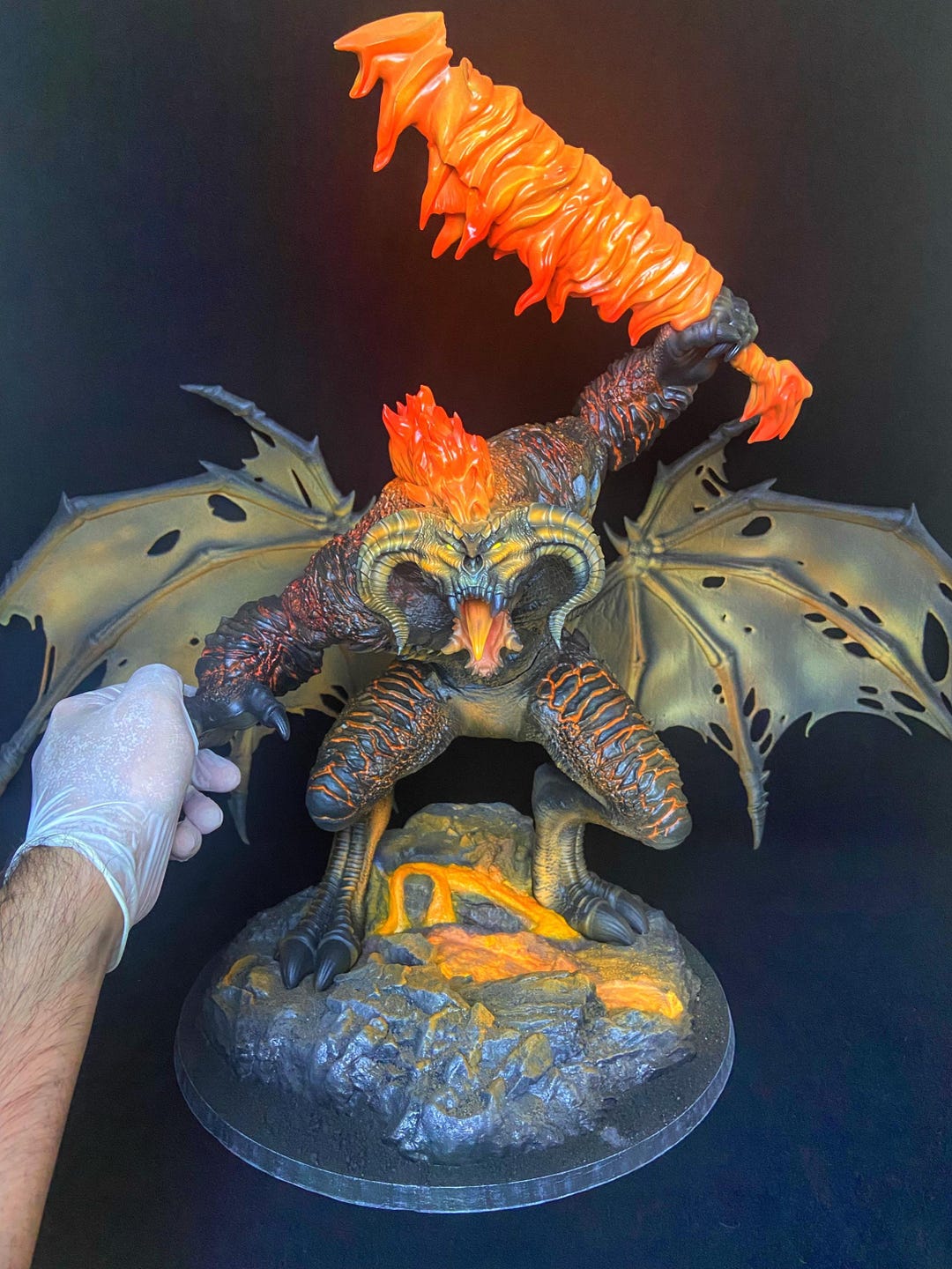 Balrog Statue Lord of the Rings Collectible - Etsy