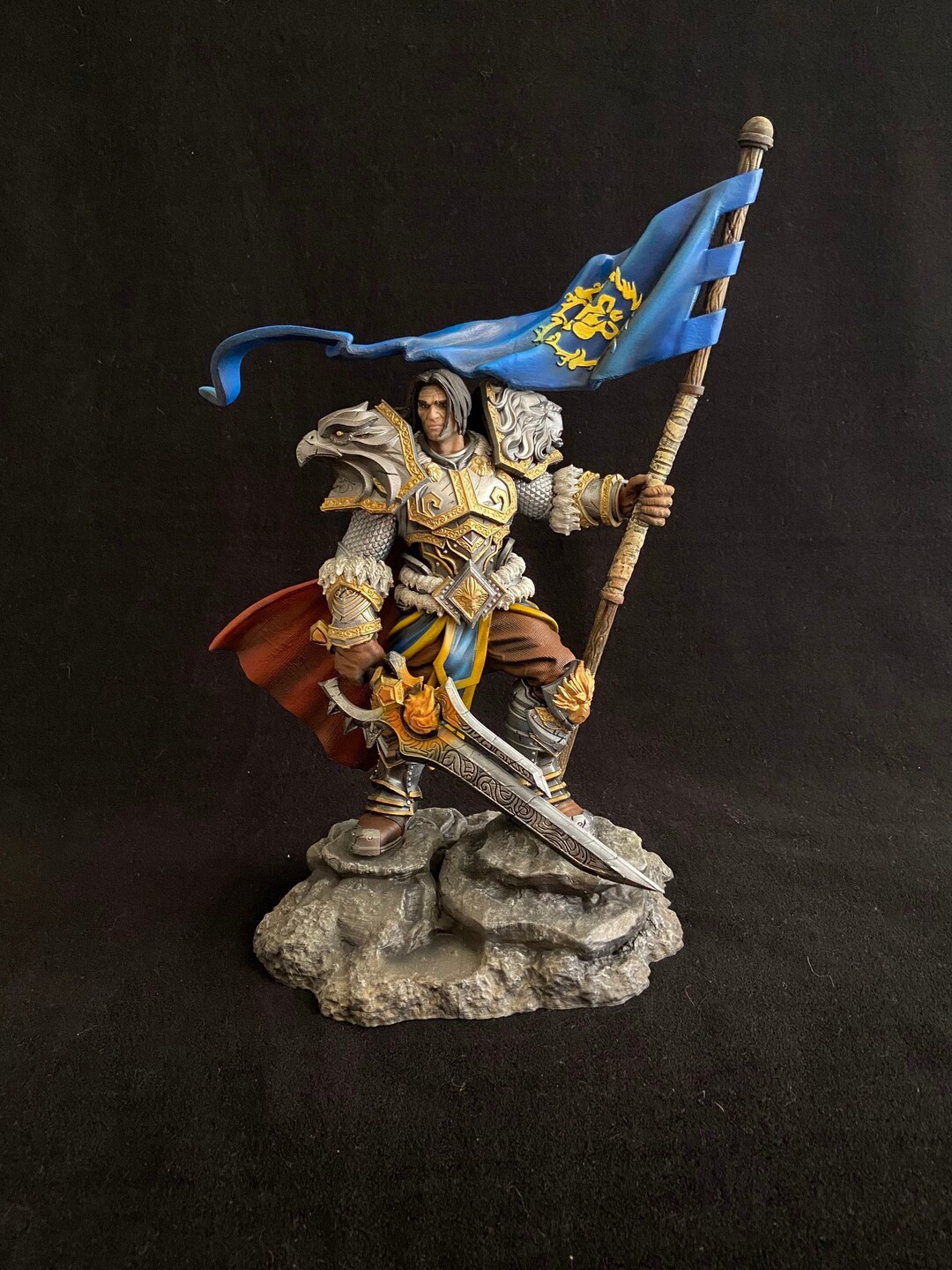 Varian Wrynn Statue World of Warcraft Collectible - Etsy
