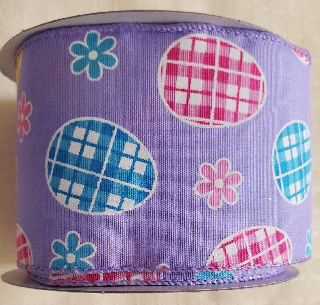 Easter Ribbon, Spring Ribbon, Wired Ribbon for Bows, Easter Bunny ...