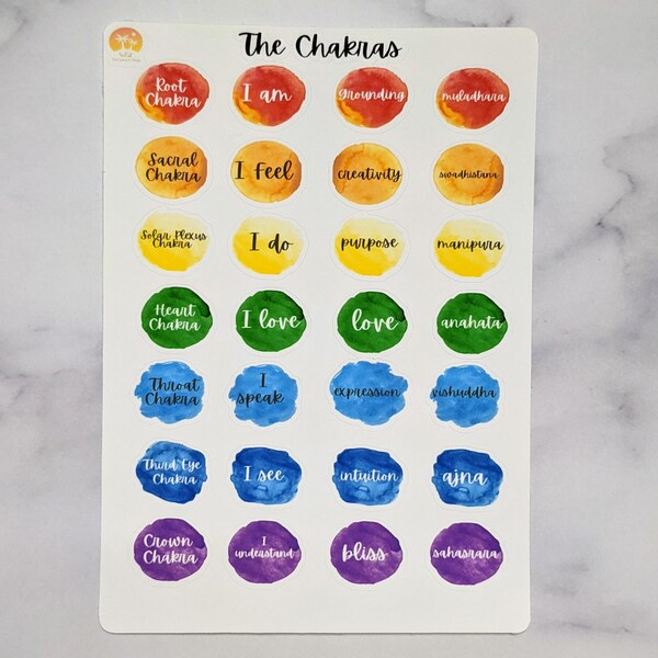 Chakra Labels - Etsy