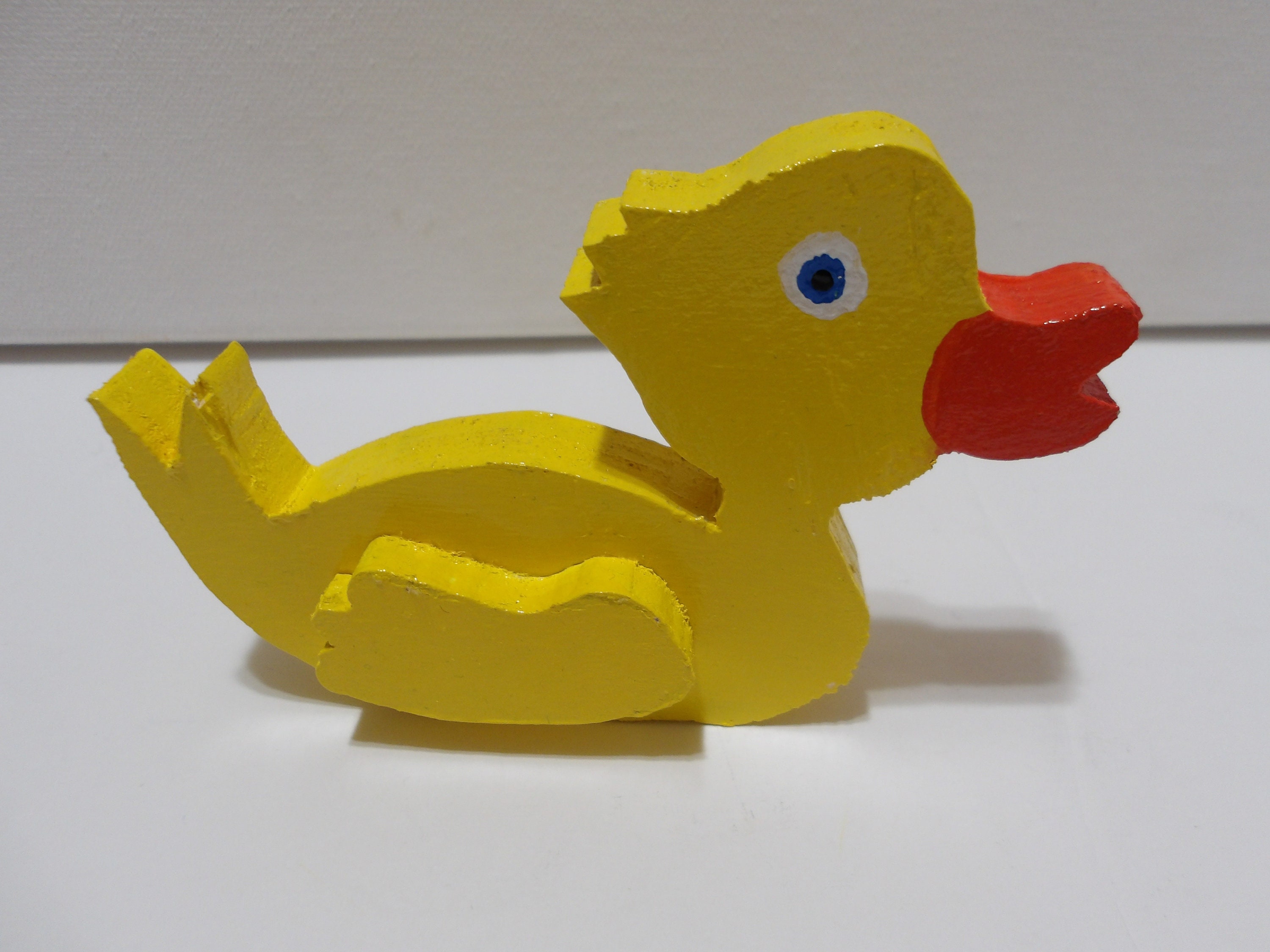 Duck Lawn Decorations Yellow and White Wooden Ducks Yard Art Garden ...